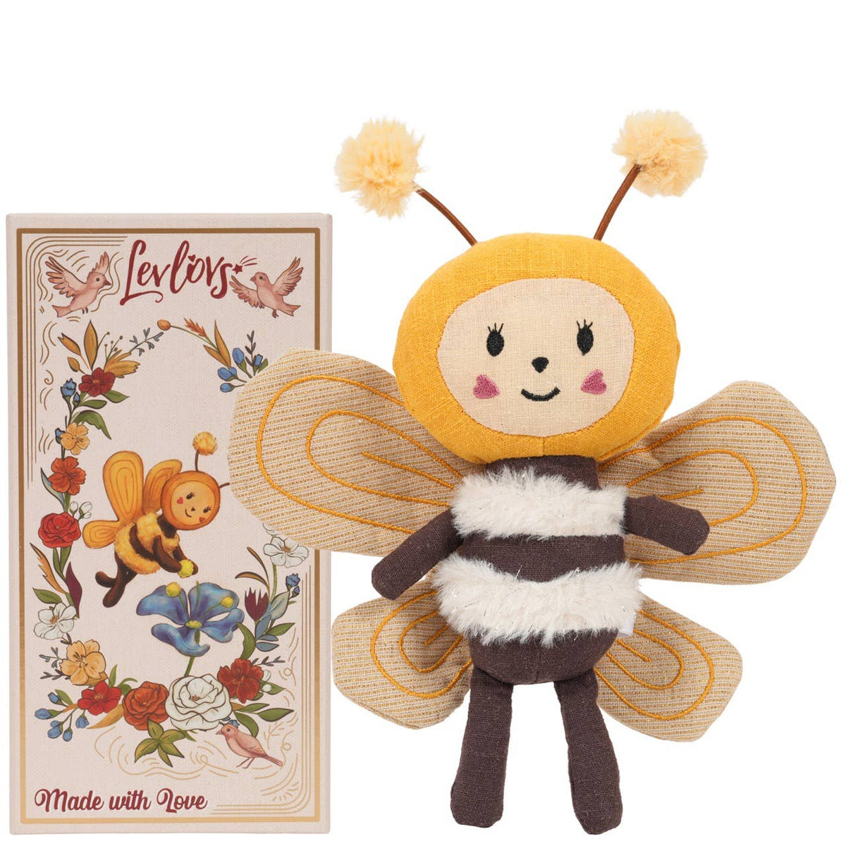 Bee Plush Toy Stuffed Doll in Gift Box – Chapel Farm Collection
