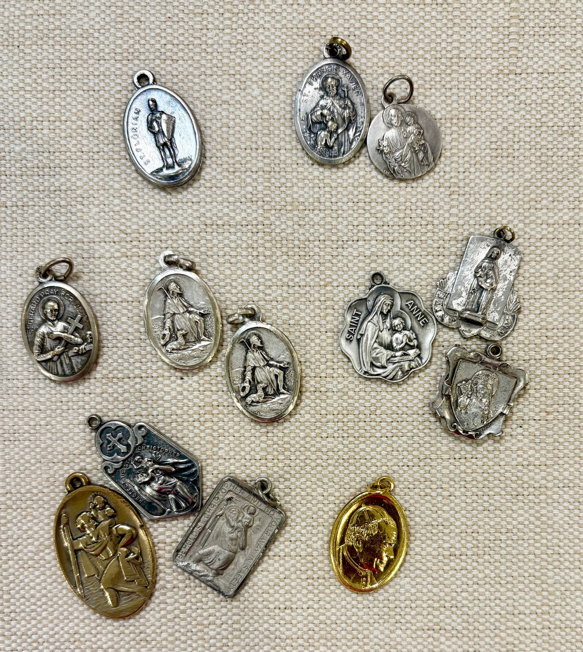Estate Collection - Vintage Catholic Saints Medals – Chapel Farm Collection