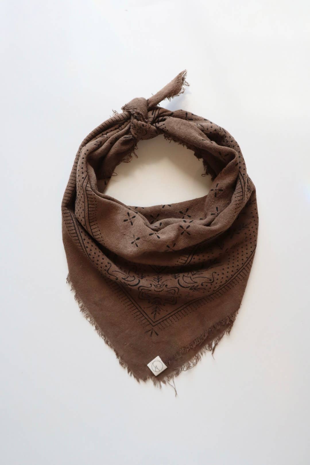 Bandana Limited Chocolate Classic Print Plant Dyed Bandana Chapel