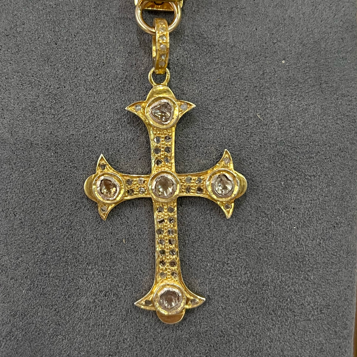 Vignette - Polki Diamond Cross – Chapel Farm Collection