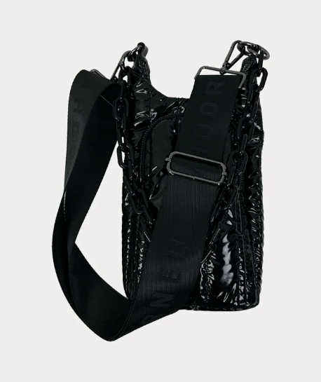 Purse - Roxy Liquid Quilted Water Bottle Bag - Black – Chapel Farm ...